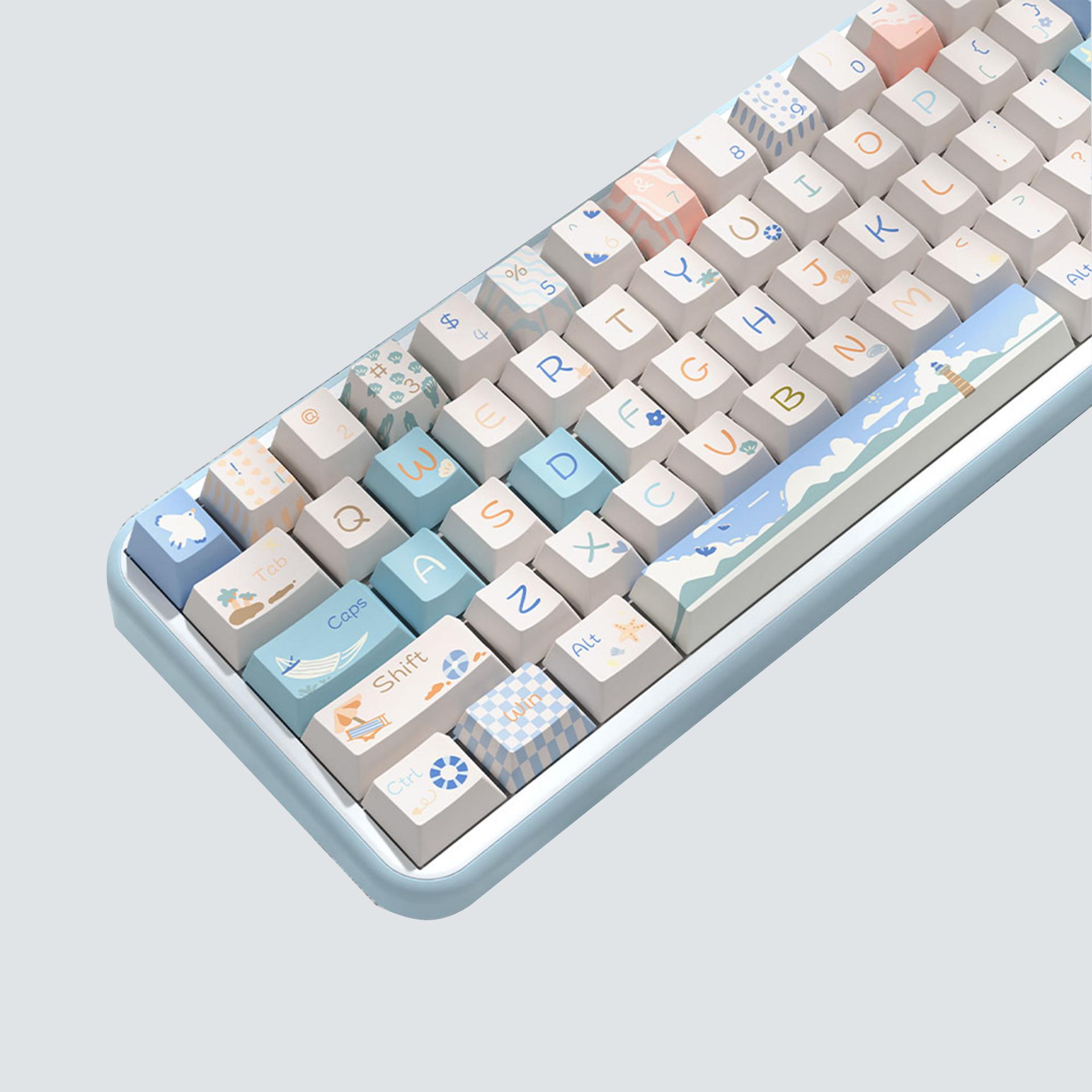 Summer at the Beach Keycaps Set, Anime Keycaps Set, Graffiti Keycap Set ...