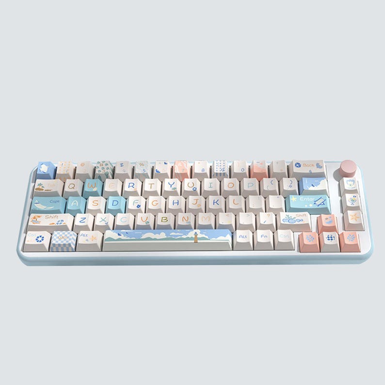 Summer at the Beach Keycaps Set, Anime Keycaps Set, Graffiti Keycap Set ...