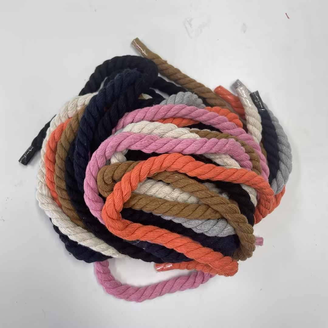 Chunky Twisted Rope Laces, Cotton Round Laces, Chunky Custom Rope Laces ...