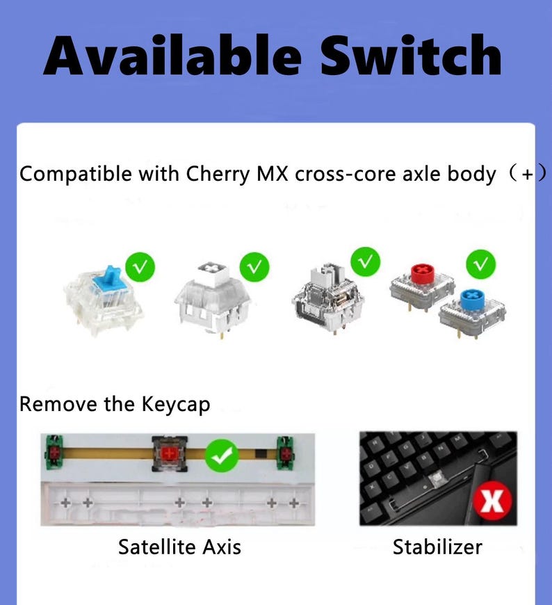 Custom Keycaps, Print Your Image or Text, Mechanical Keyboard Universal ...