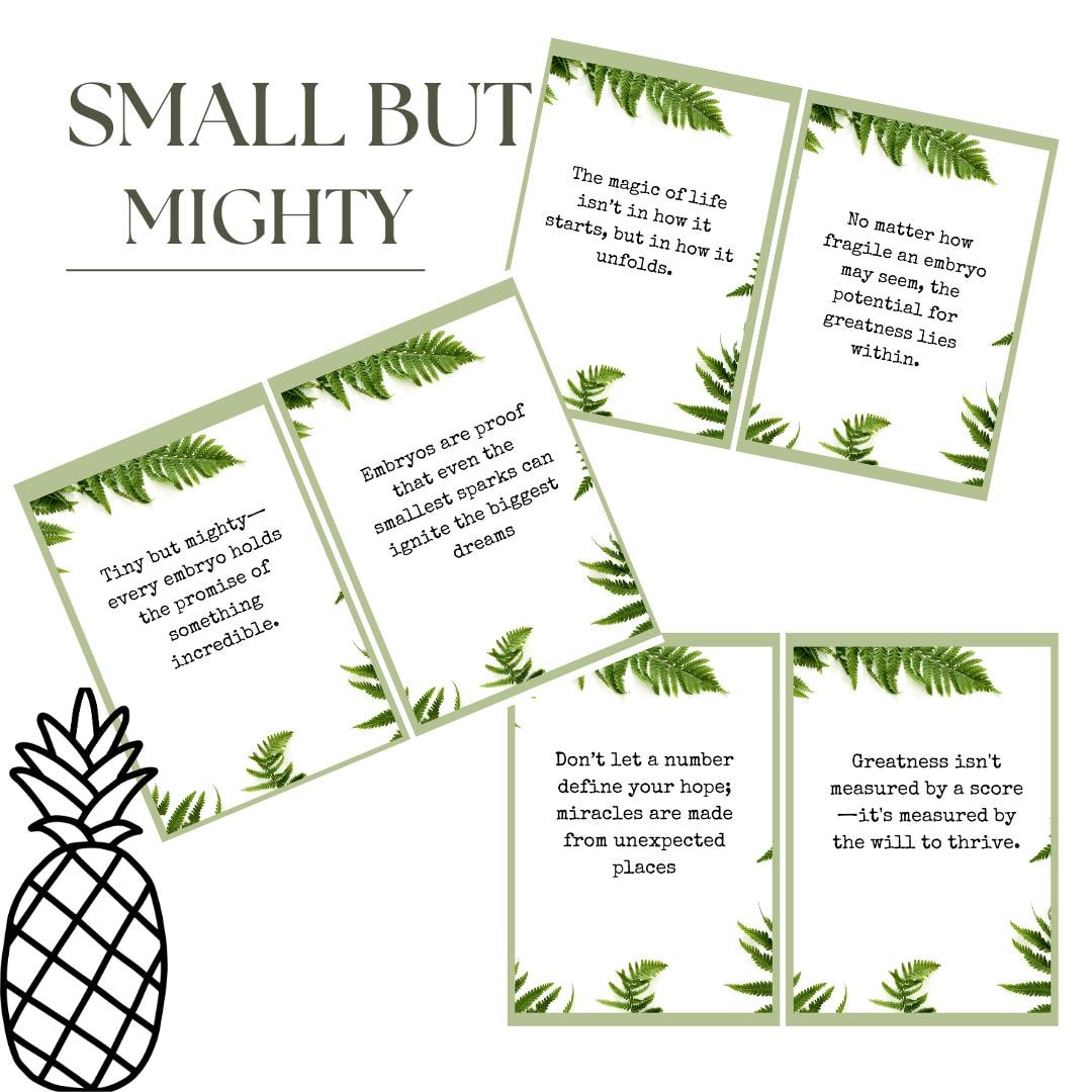 IVF Embryo Affirmations | Digital Canva Templates for IVF Support ...