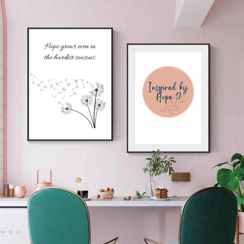 Hope Grows Even in the Hardest Seasons IVF Wall Art Inspirational ...