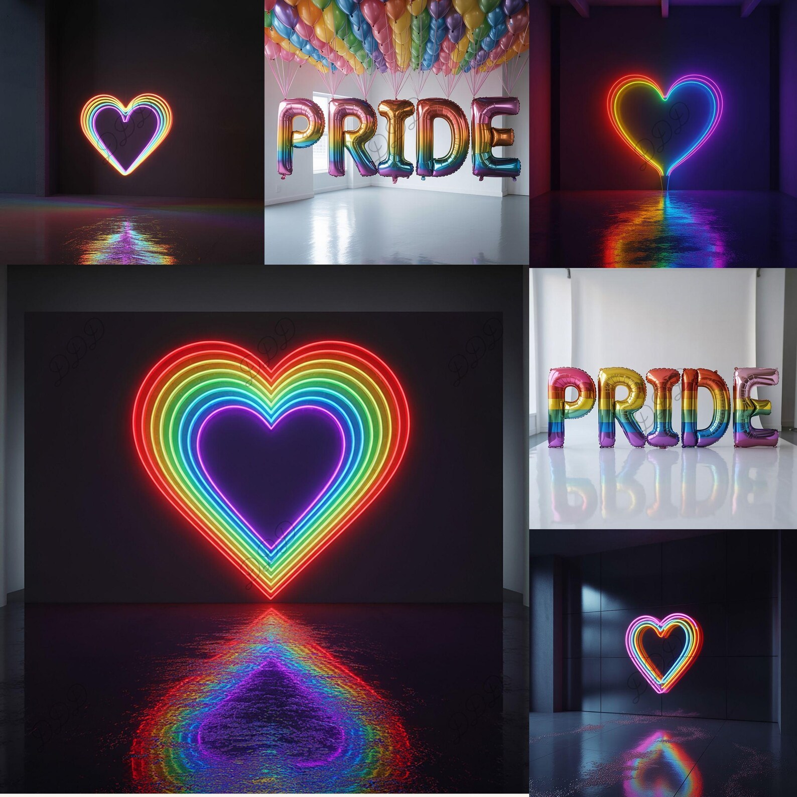 Pride Digital Backdrop, LGBTQ Photography Backgrounds, Rainbow ...
