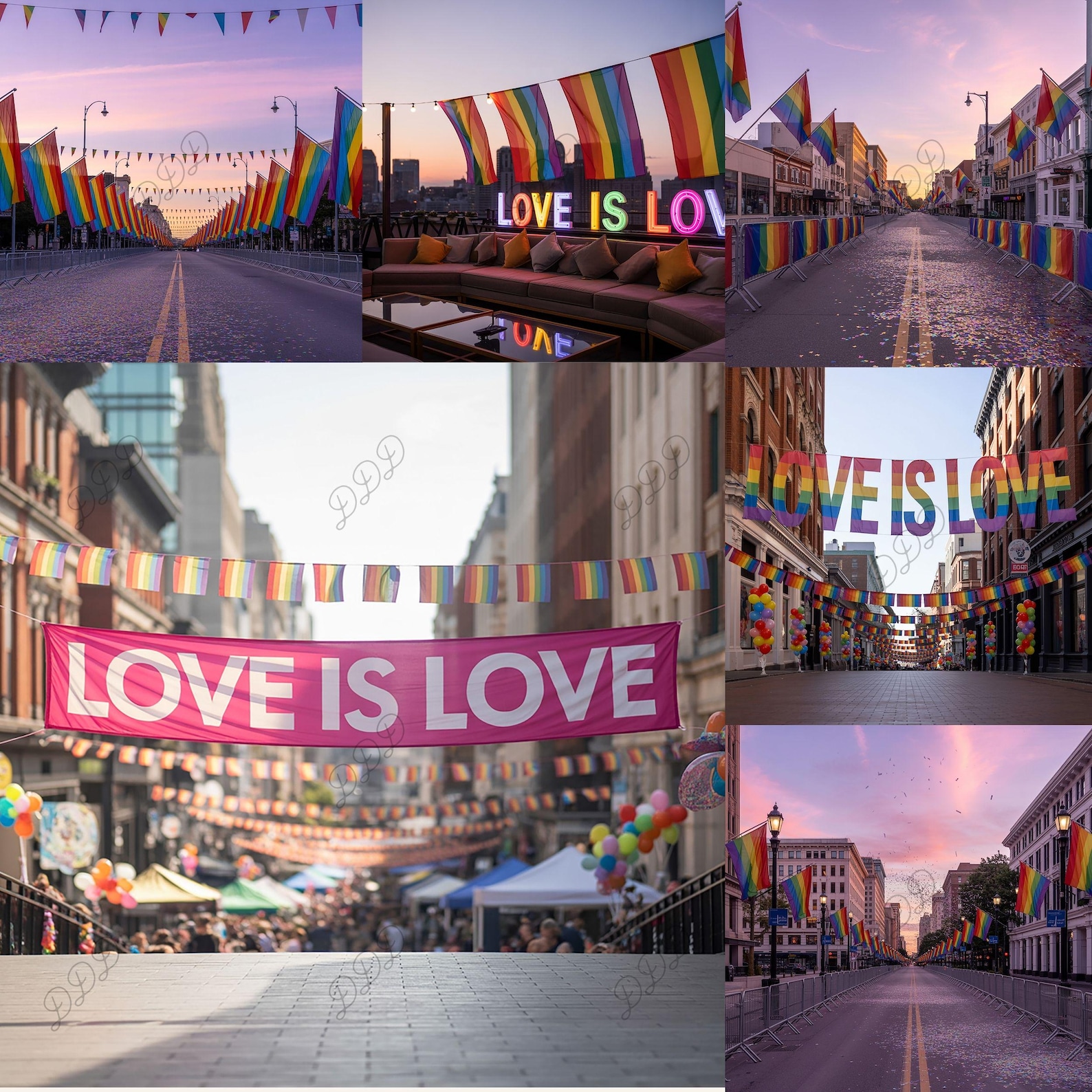 Pride Digital Backdrop, LGBTQ Photography Backgrounds, Rainbow ...