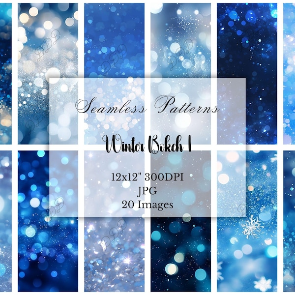 Blue Bokeh - Etsy