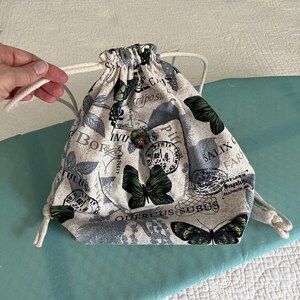 Sewing Pattern for Cotton Canvas Lined Drawstring Bag / Backpack - Etsy