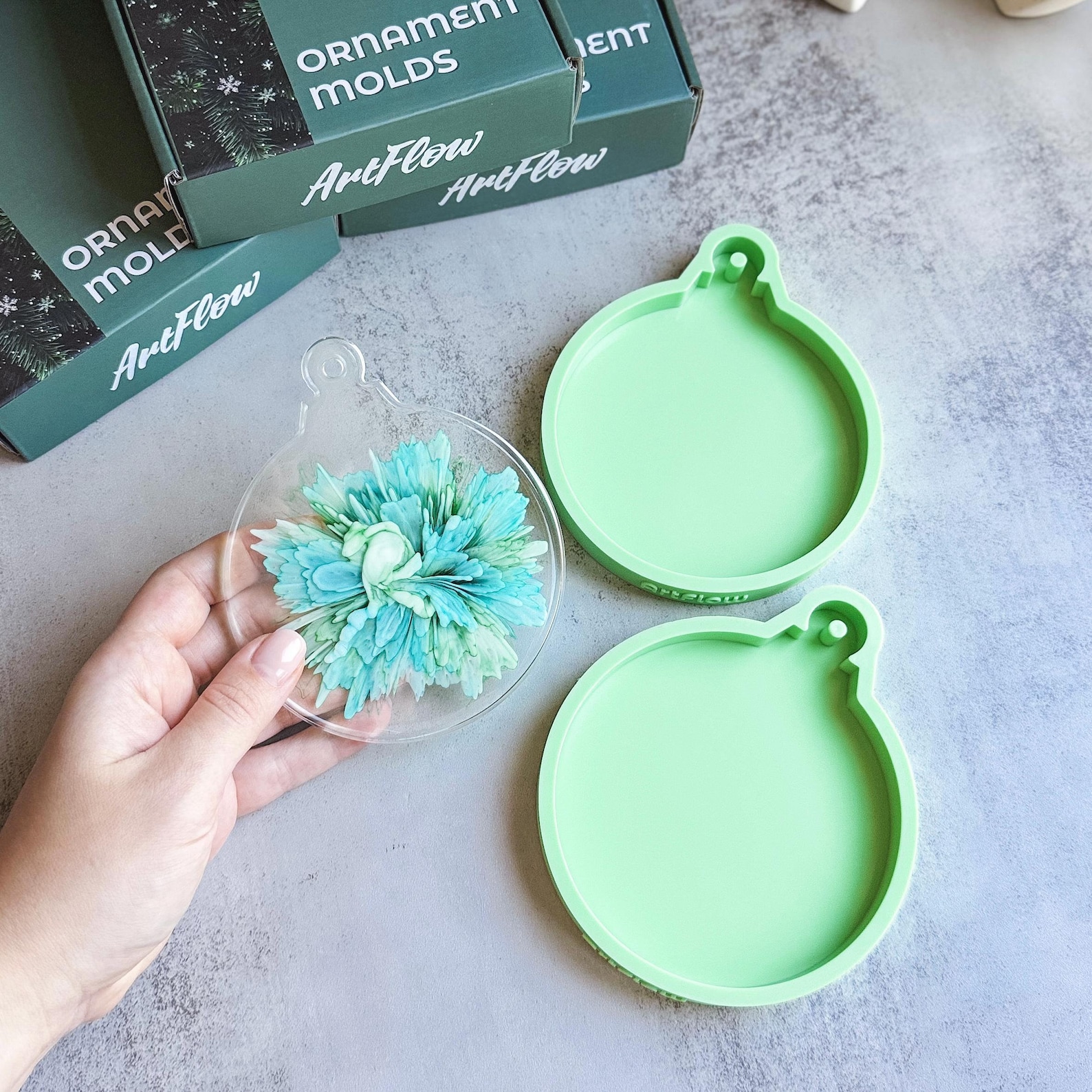 Ornament Mold Silicone Ornament Mold Christmas Ornament Mold Silicone ...