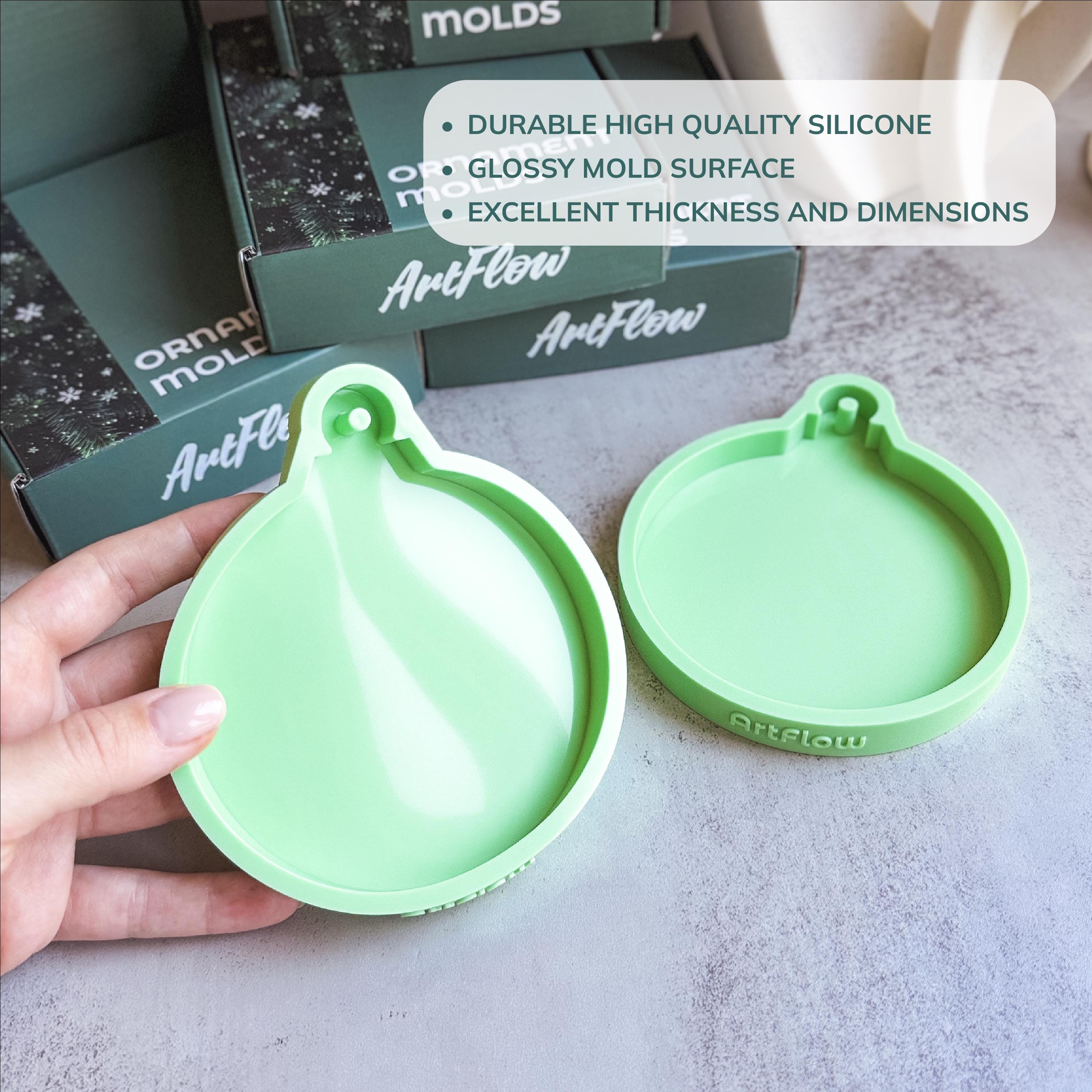 Ornament Mold Silicone Ornament Mold Christmas Ornament Mold Silicone ...