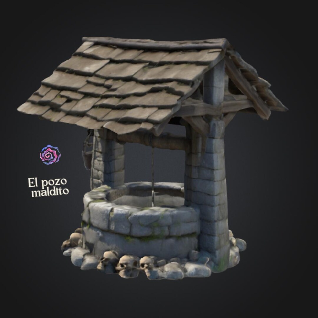 The Cursed Well, Fantasy Architectural 3D Design, STL File Ready for 3D ...