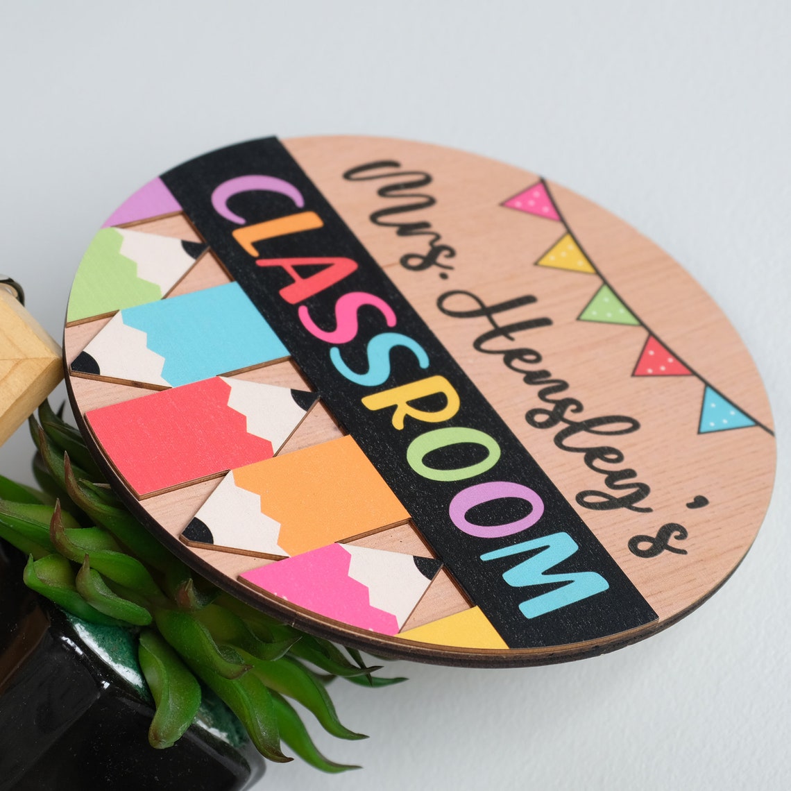 Personalized 3D Teacher Door Sign, Teacher Name Sign, Classroom Welcome ...
