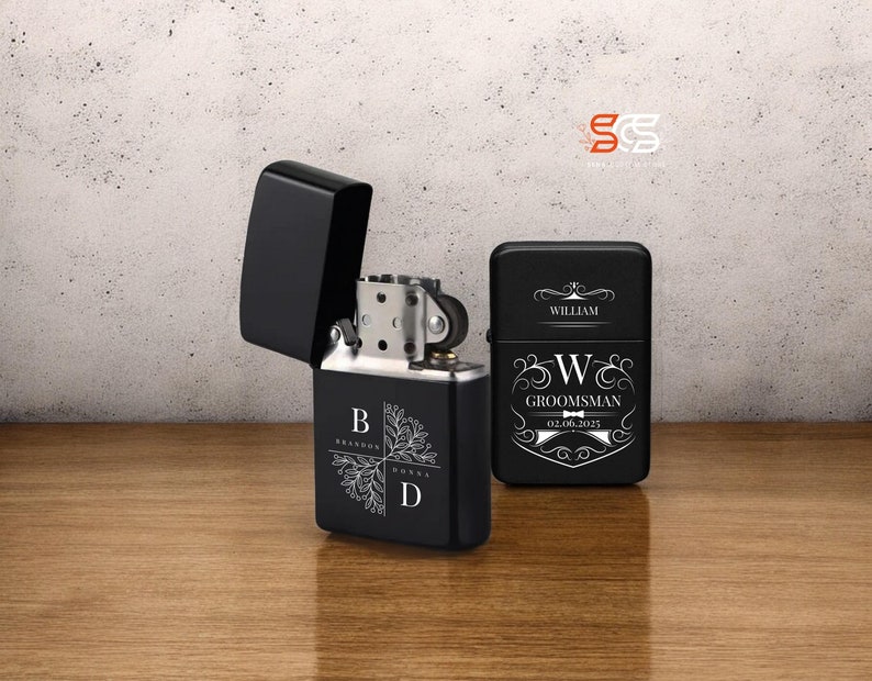 Personalized Engraved Lighter, Custom Monogram Lighter, Custom Logo ...