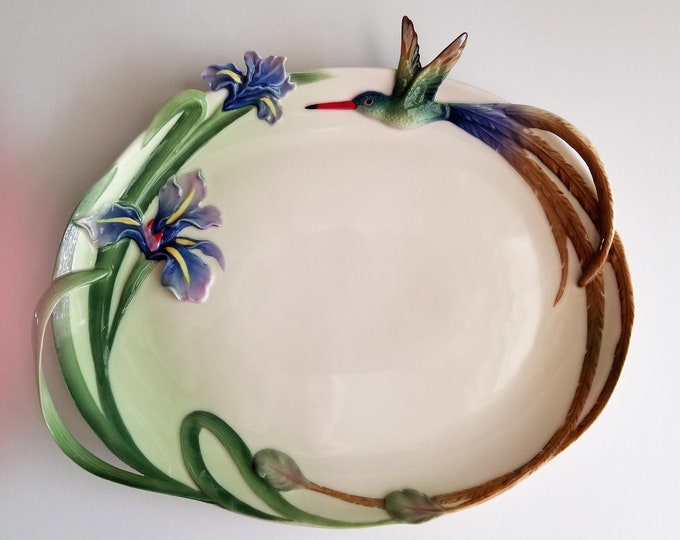 Franz Hummingbird Tray Dish | Long Tail 11.75 Inch E766 | Discontinued ...