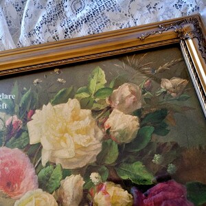 Antique Robie Roses Bird Bee LARGE Print E2673 Fragrance in Bloom Jean ...