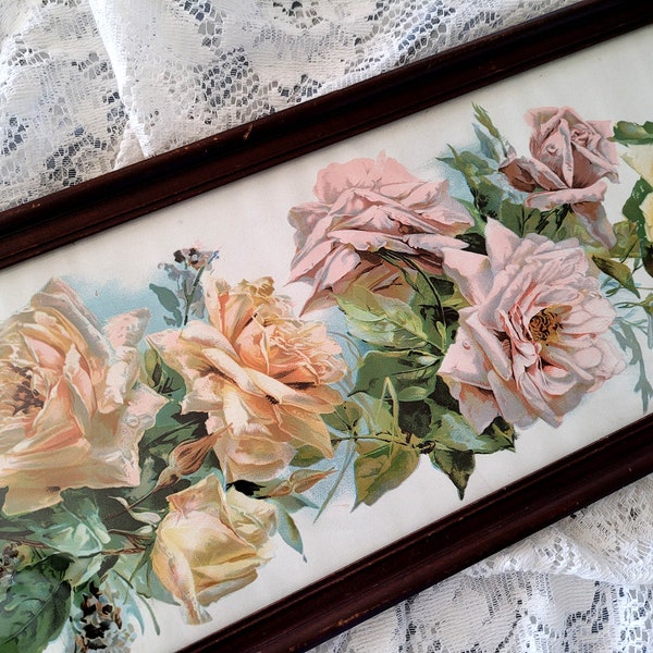 Antique Rose Print - Etsy