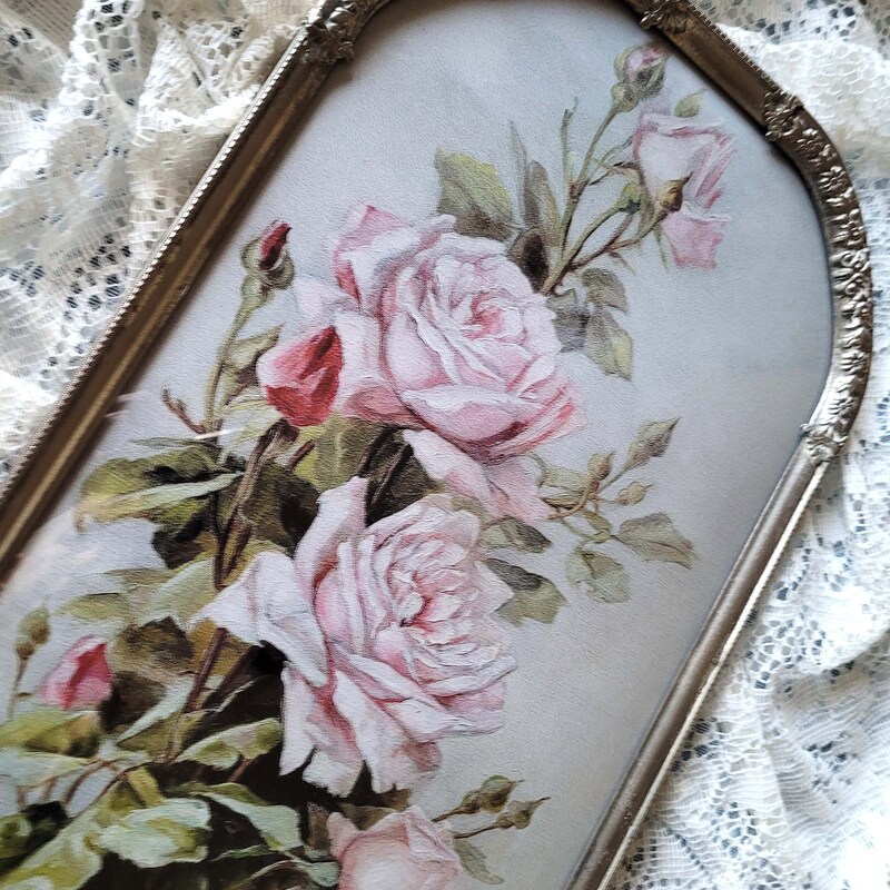 Vintage Pink Rose - Etsy