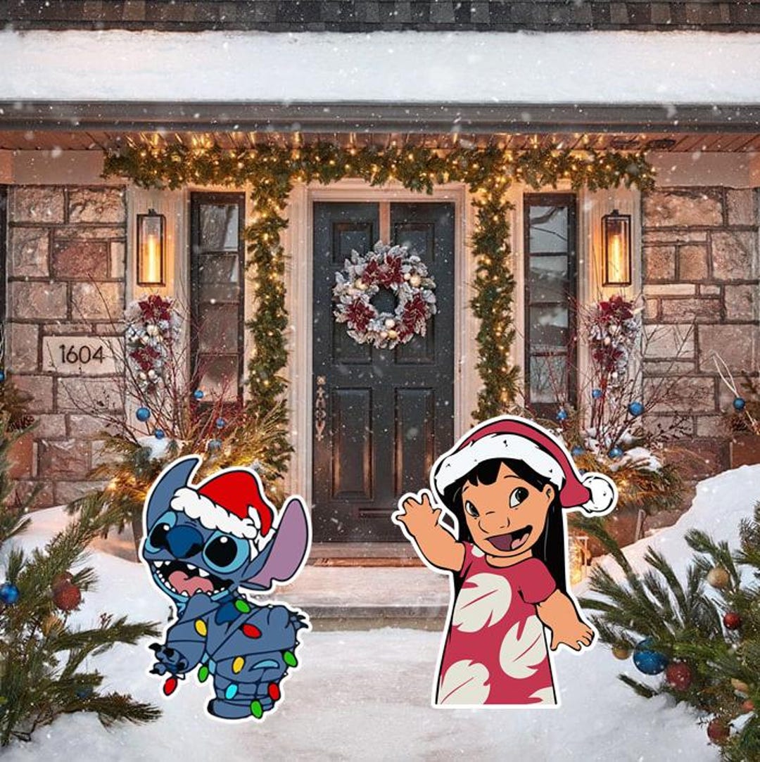 Lilo & Stitch Christmas Yard Signs - Etsy