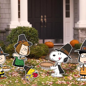 Snoopy and Friends Thanksgiving Signs - Etsy