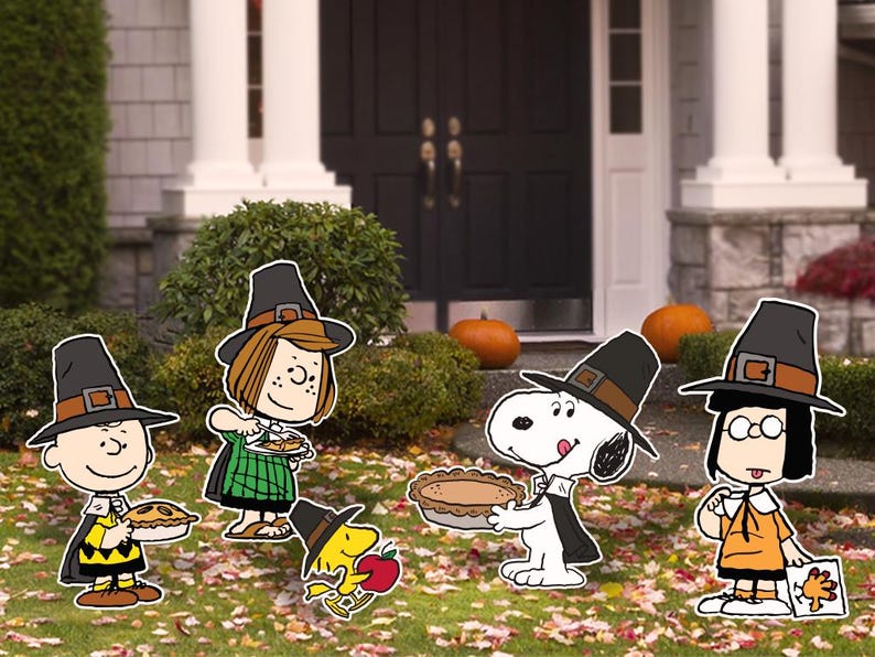 Snoopy and Friends Thanksgiving Signs - Etsy