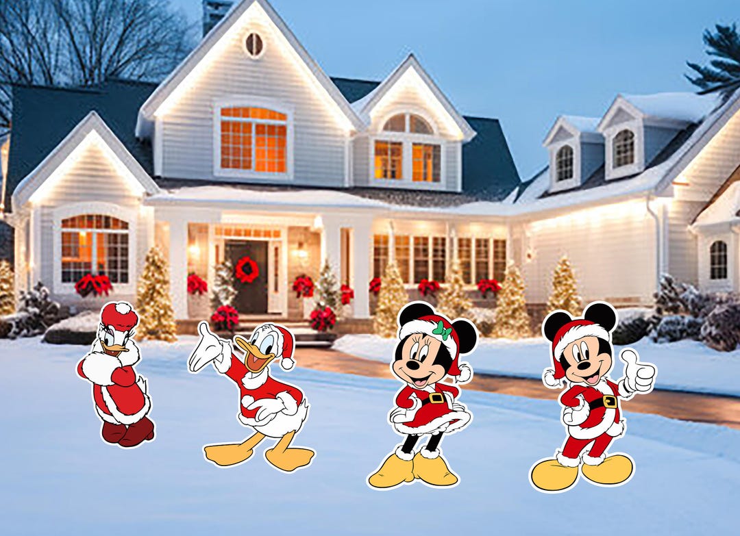Classic Disney Christmas Yard Signs - Etsy