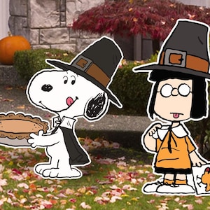 Snoopy and Friends Thanksgiving Signs - Etsy