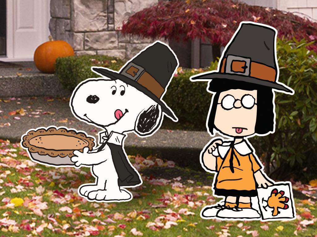 Snoopy and Friends Thanksgiving Signs - Etsy