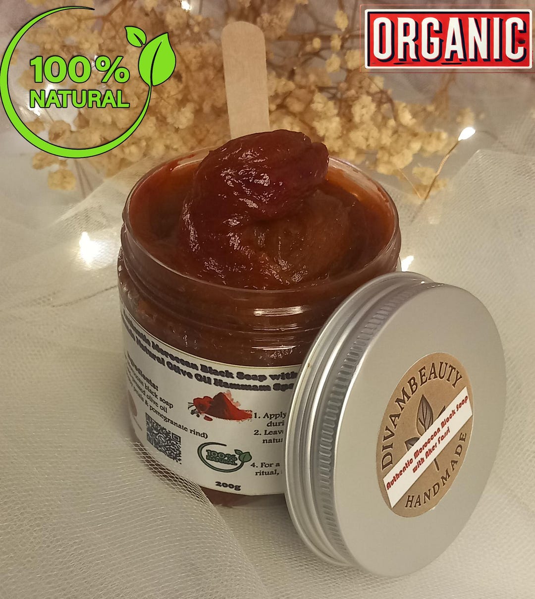 Moroccan Black Soap With Aker Fassi – Natural Olive Oil Hammam Spa ...