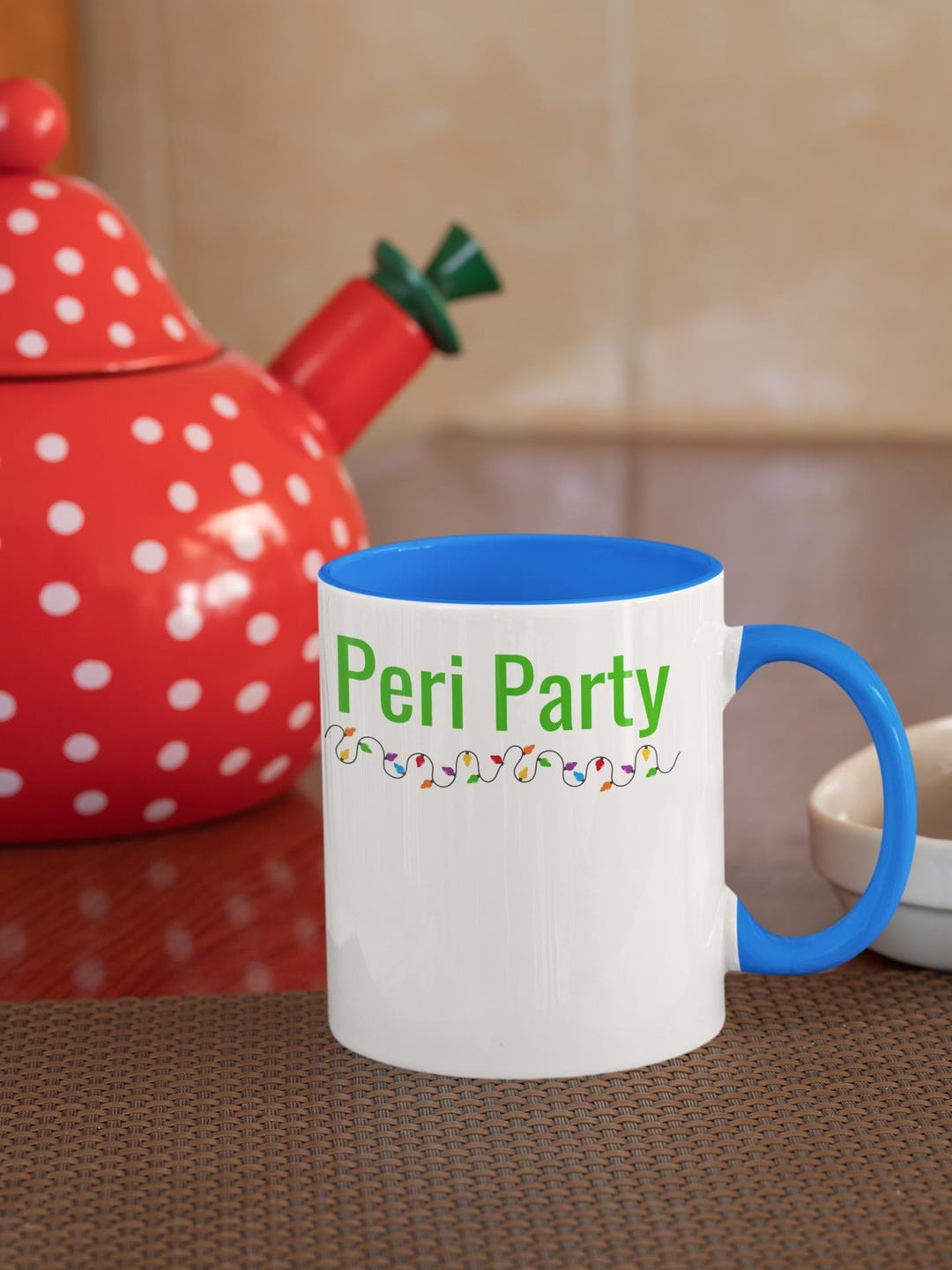 Peri Party Mug | Color Accent Perimenopause Ceramic Coffee Cup - Etsy