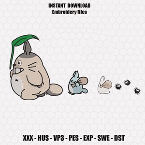 Totoro Embroidery - Etsy