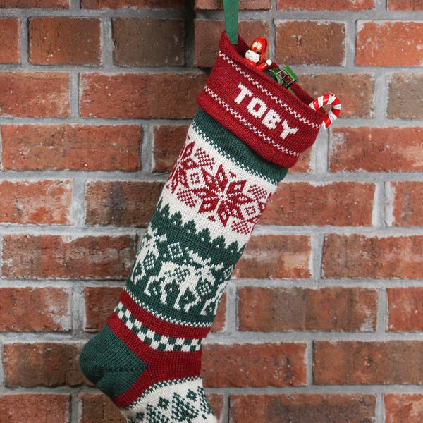Moose Stocking - Etsy