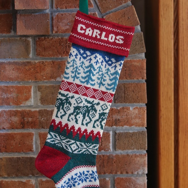 Moose Stocking - Etsy