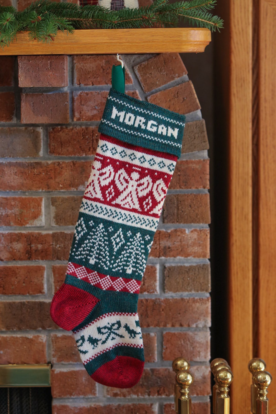 Personalized Handmade Christmas Stocking, Angel - Etsy