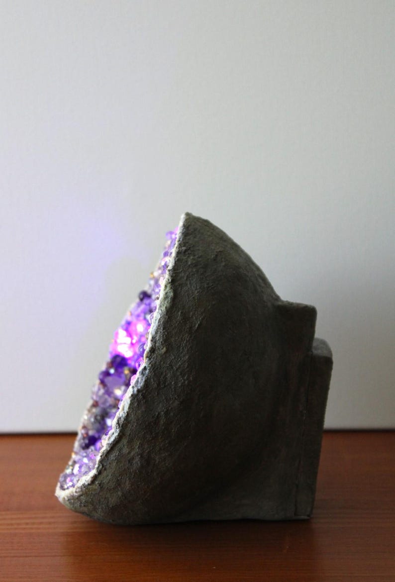 Amethyst Geode With Backlight - Depth of Light and Form - Etsy