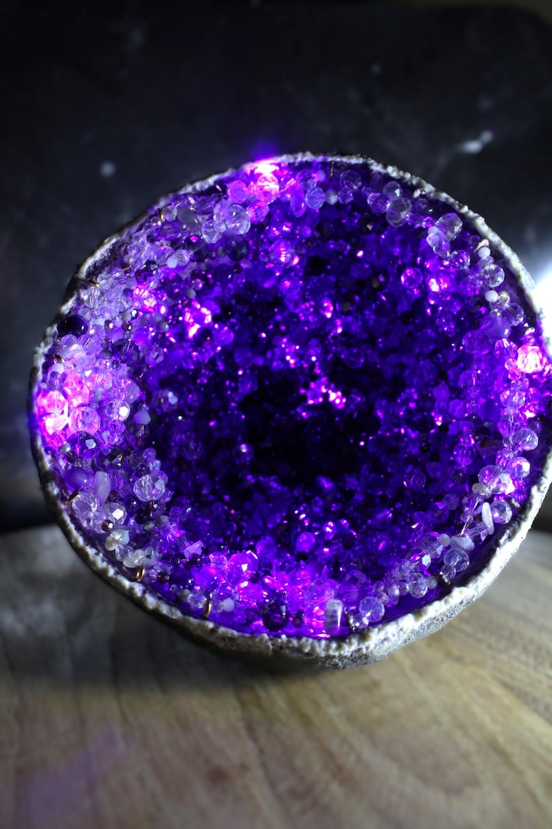 Amethyst Geode With Backlight - Depth of Light and Form - Etsy