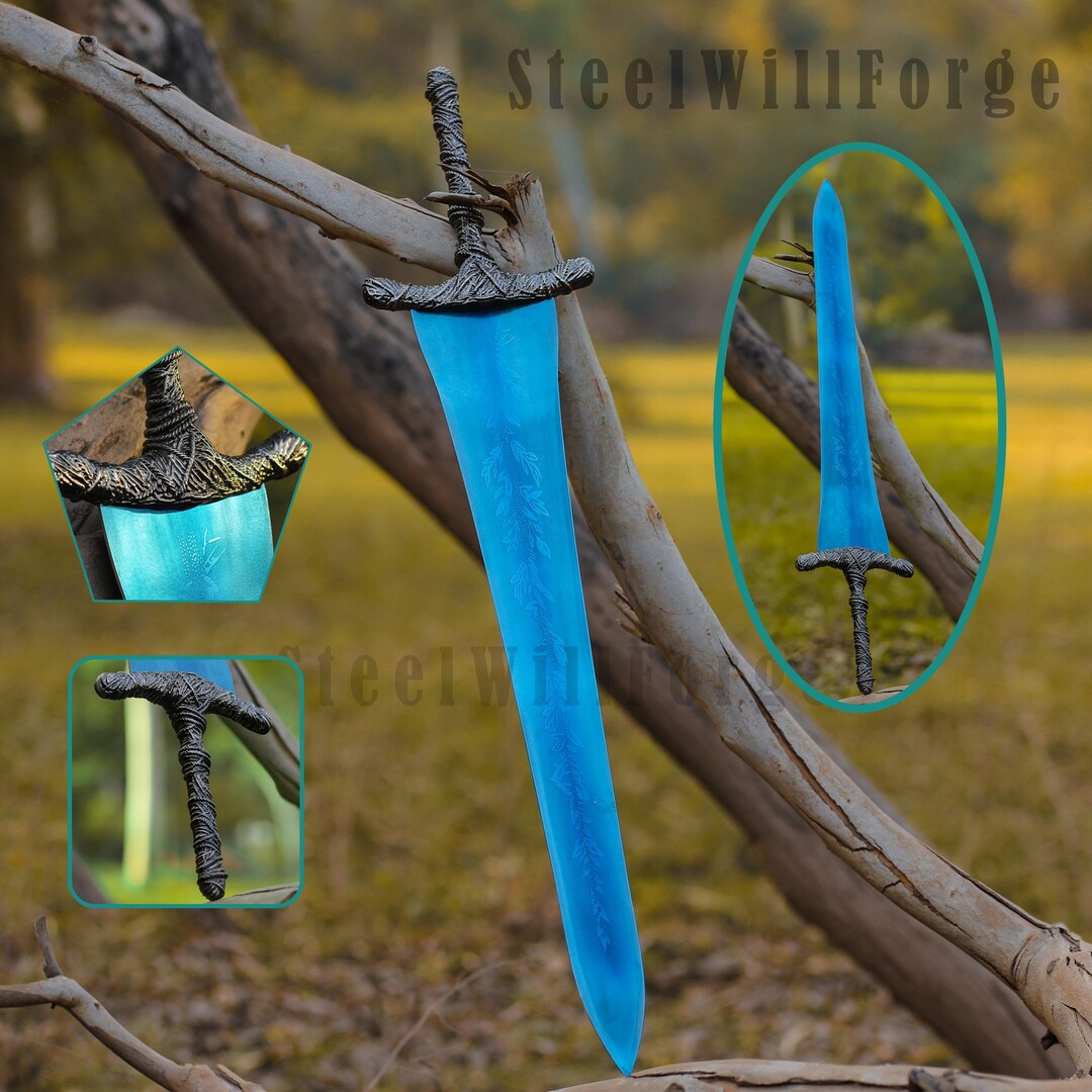 Handcrafted Dark Moon Sword Replica With Leather Sheath ,elden King ...