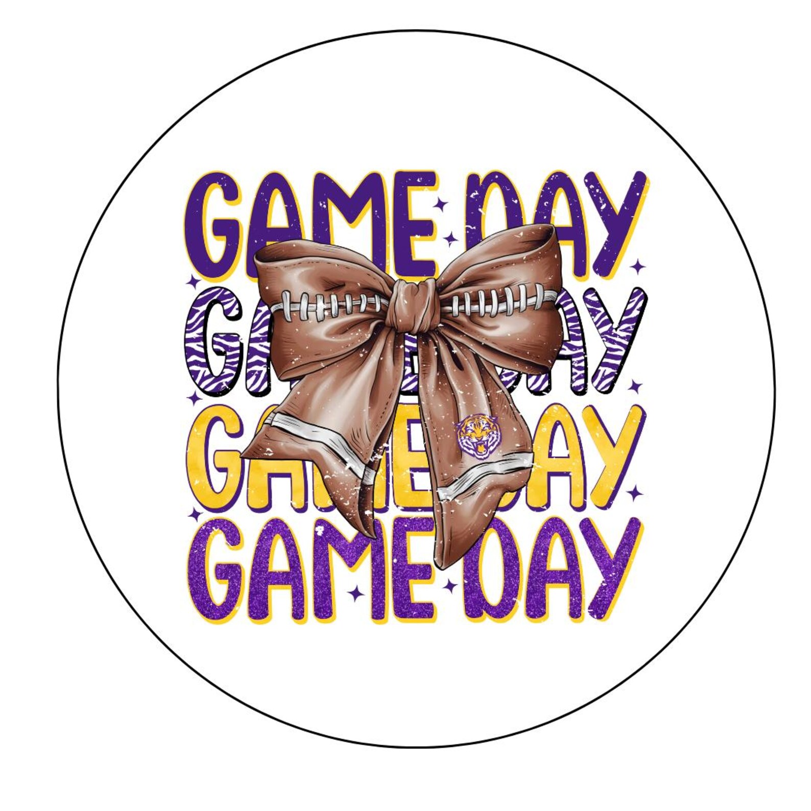 LSU Gameday Button - Etsy