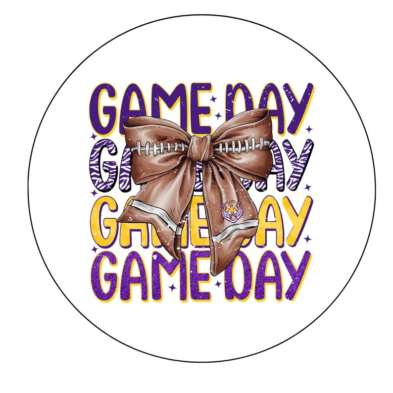 LSU Gameday Button - Etsy