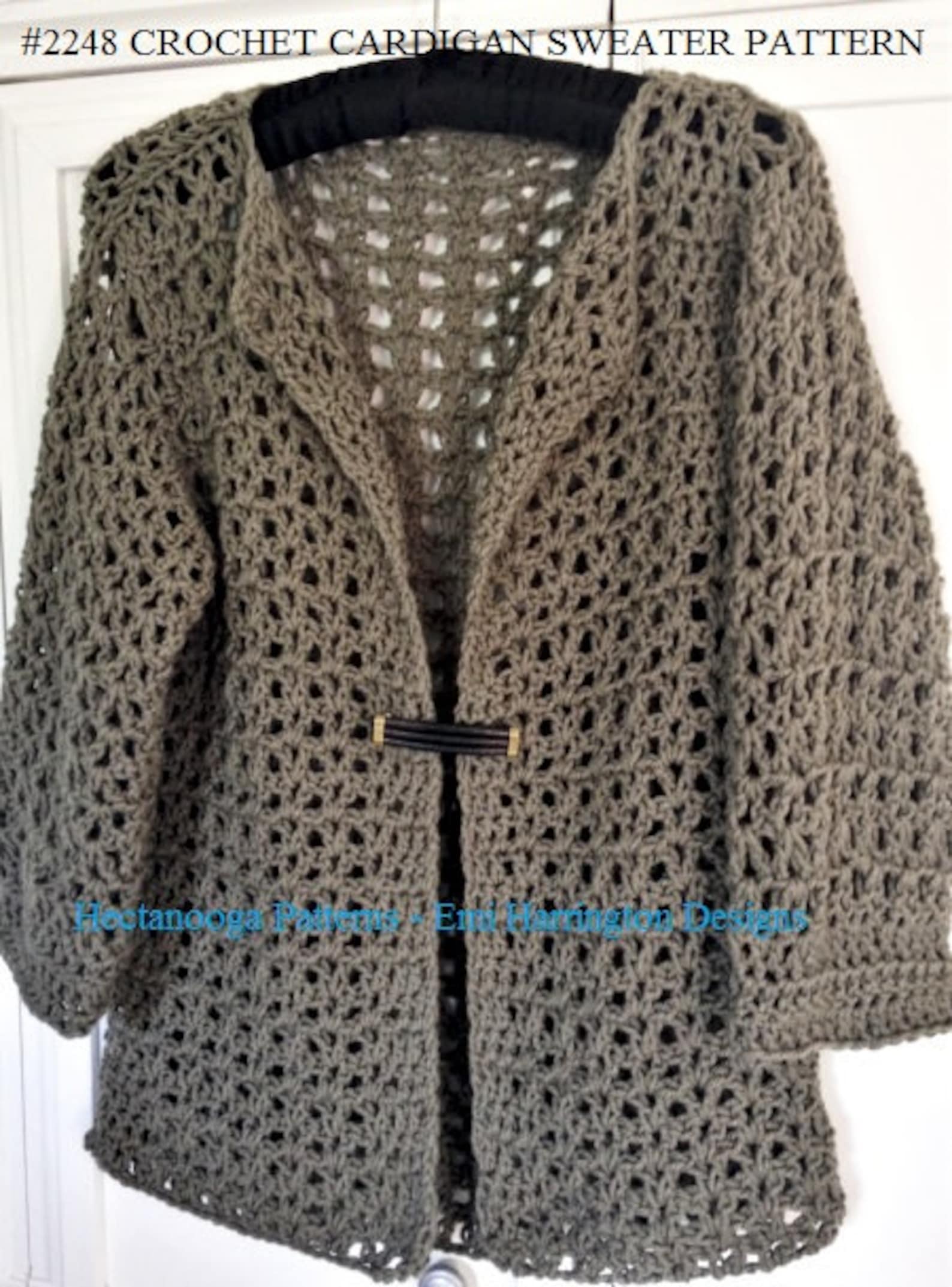 Crochet Cardigan Sweater Crochet Pattern All Sizes Easy - Etsy