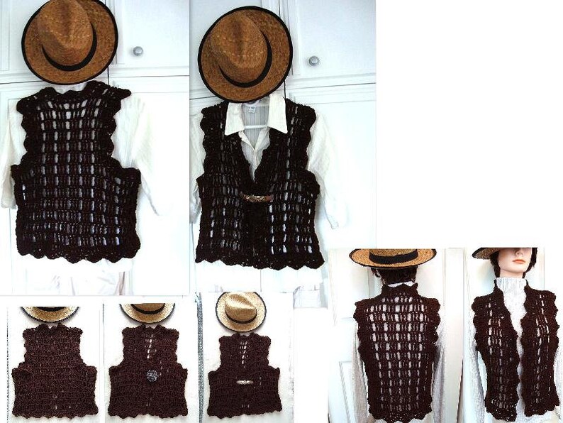 CROCHET Vest or Shrug Size 28 60 Inch Chest Crochet - Etsy