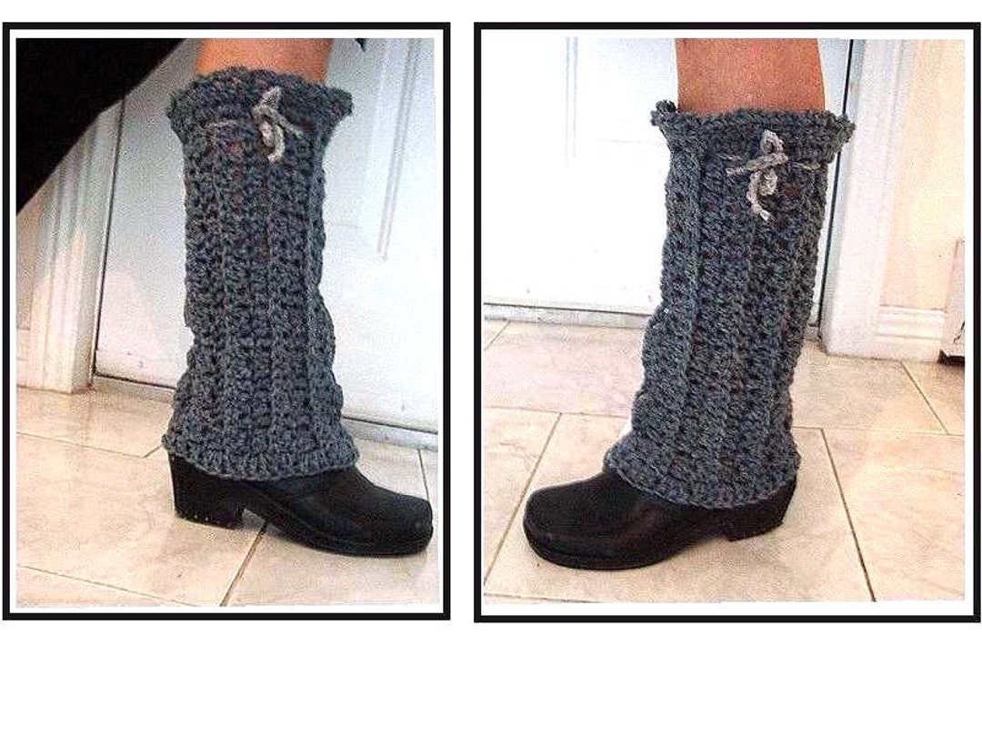 Crochet Pattern, Leg Warmers, Boot Socks, Boot Cuffs, All Sizes Age 2 ...