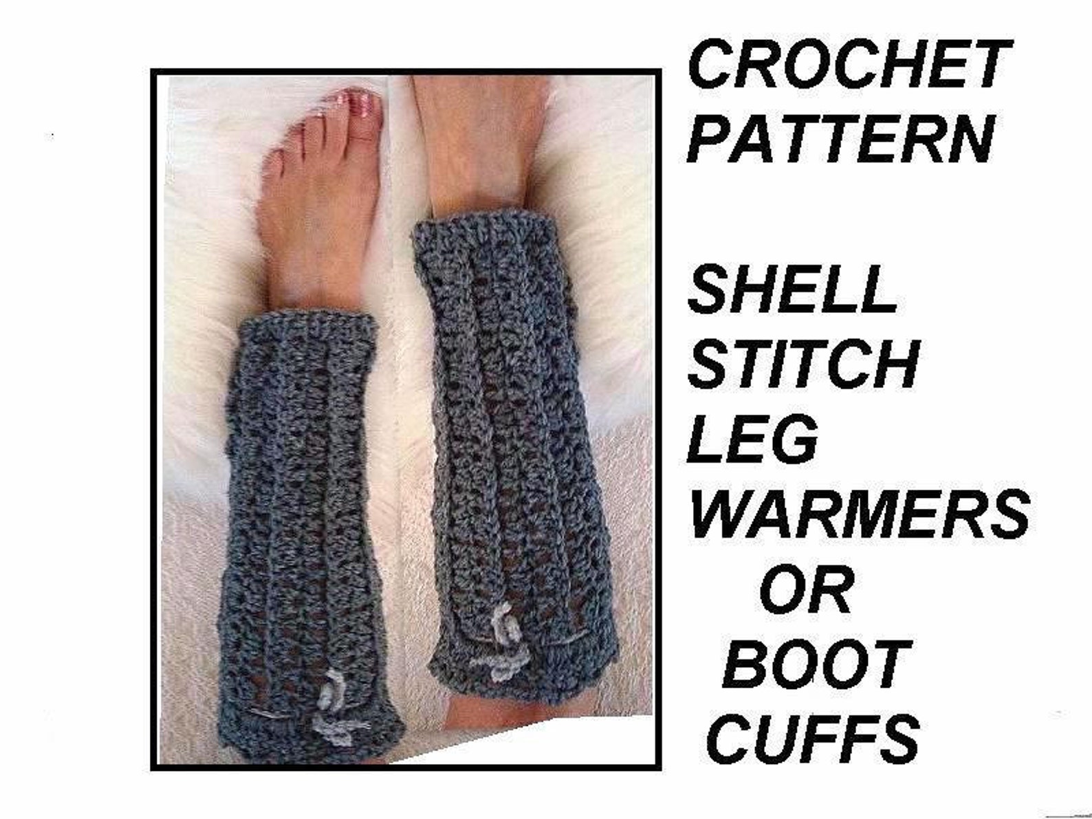 Crochet Pattern Leg Warmers Boot Socks Boot Cuffs All - Etsy