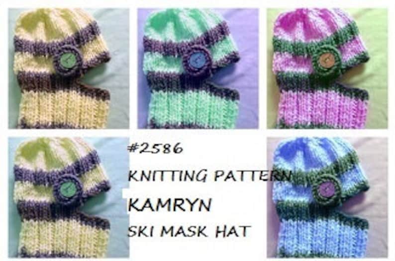Knit Hat Pattern Ski Mask Hat Balaclava Hat Warm Winter - Etsy