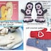 Mittens CROCHET PATTERN, Instant Download, # 231, Raspberry Mittens ...