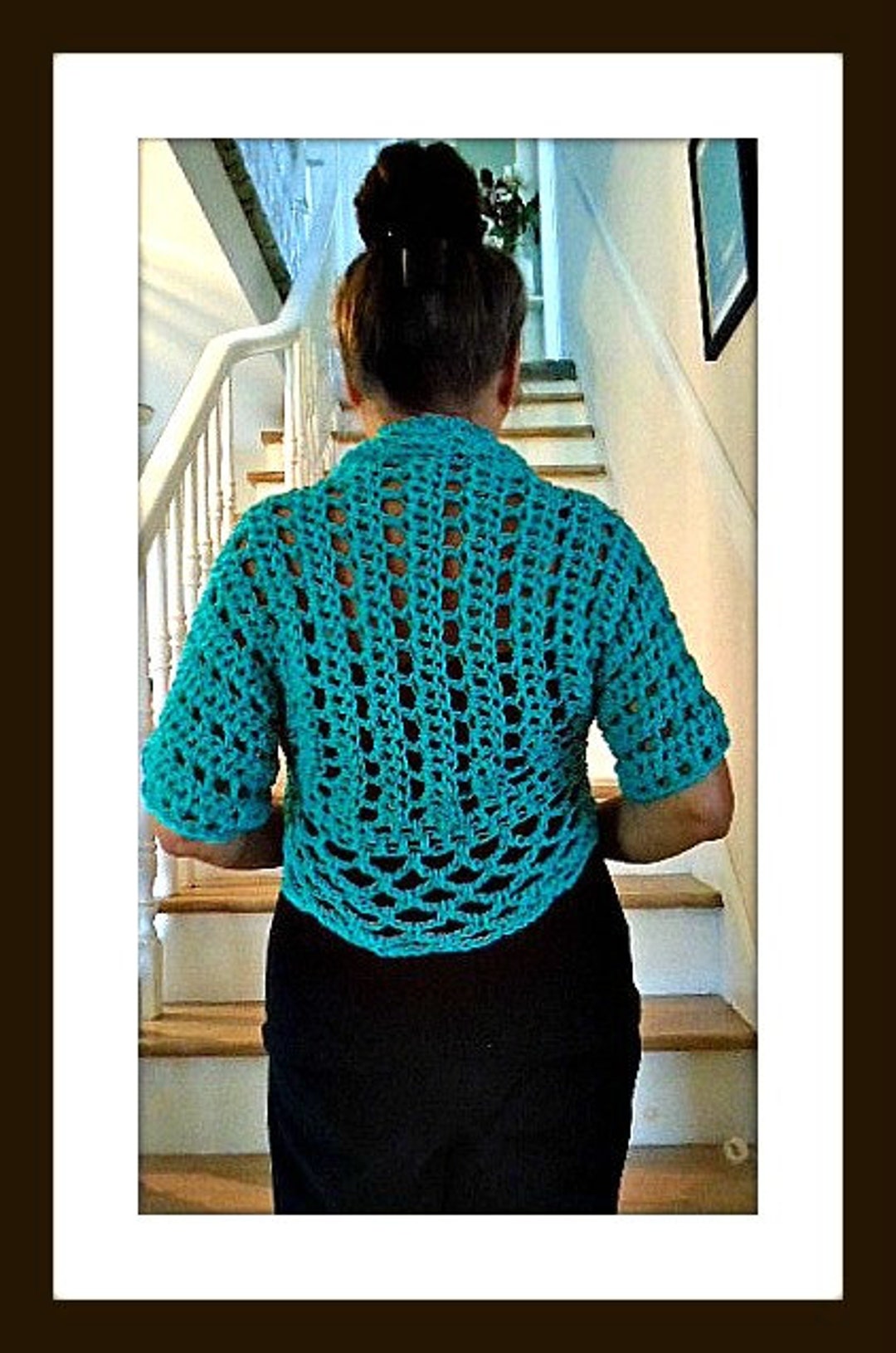 CROCHET Shrug PATTERN, Crochet a Summer Shrug Vest, One Hour Shrug ...