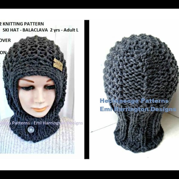 Boys Balaclava Knitting Pattern - Etsy