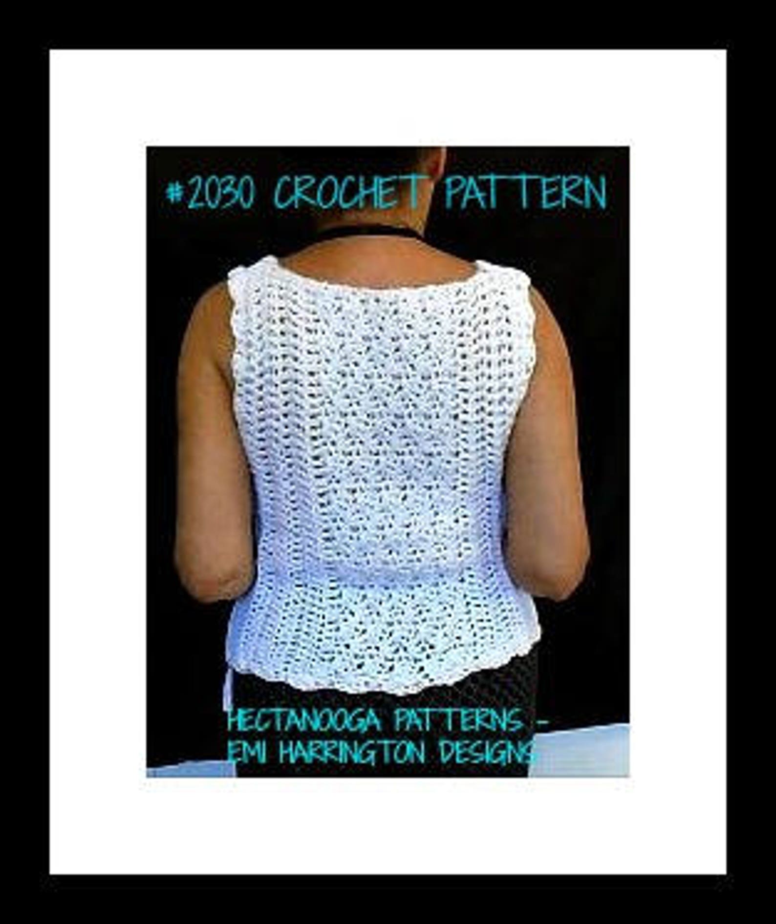 Easy Women's Crochet Pattern Pullover Sleeveless Sweater - Etsy