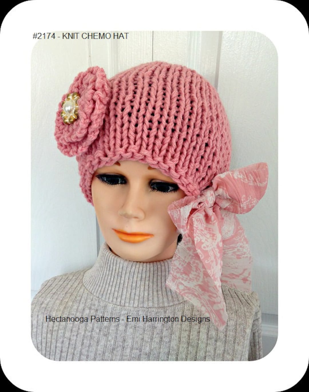 Easy KNIT CHEMO Hat Pattern, Hat Knitting Pattern, Knitting for Women ...