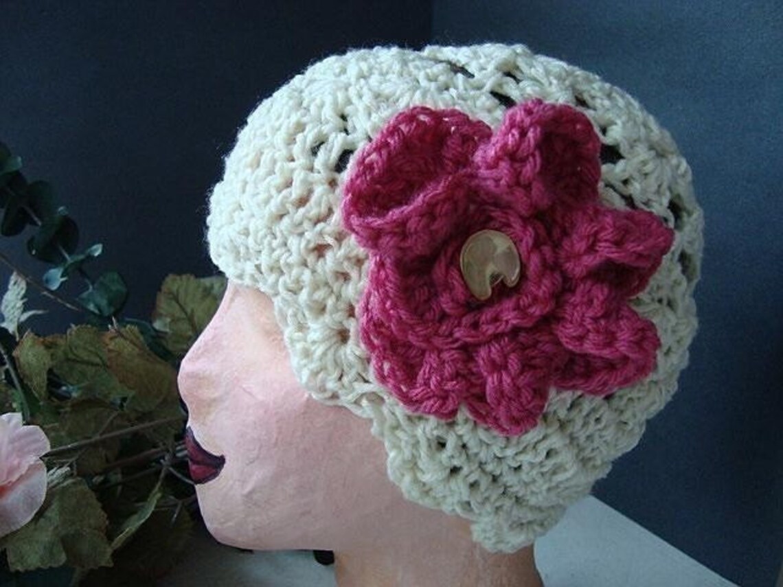 Bohemian Flapper Hat CROCHET PATTERN 145 Women's Hat | Etsy