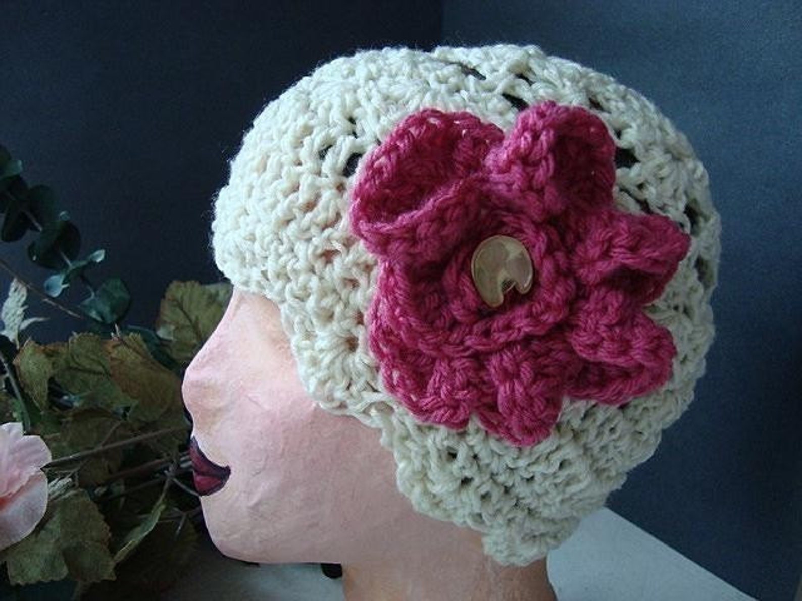 Bohemian Flapper Hat CROCHET PATTERN 145 Women's Hat | Etsy