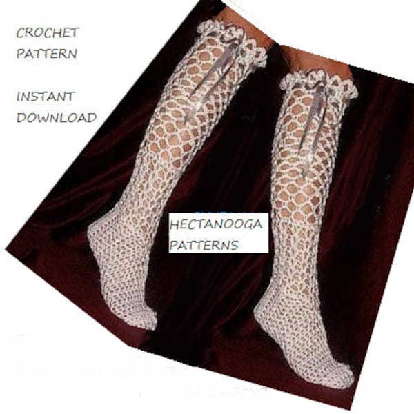 Crochet Thigh High Stockings Pattern - Etsy