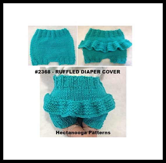 KNITTING PATTERN Knit Baby Ruffled Diaper Cover Newborn 12 - Etsy